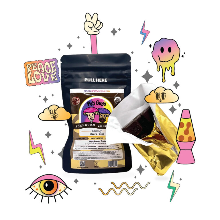 Psy Chocolate - Mushroom Chocolate Bar - Mushroom Chocolate Bars